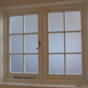 Satin glass casement window - SPS Timber Windows